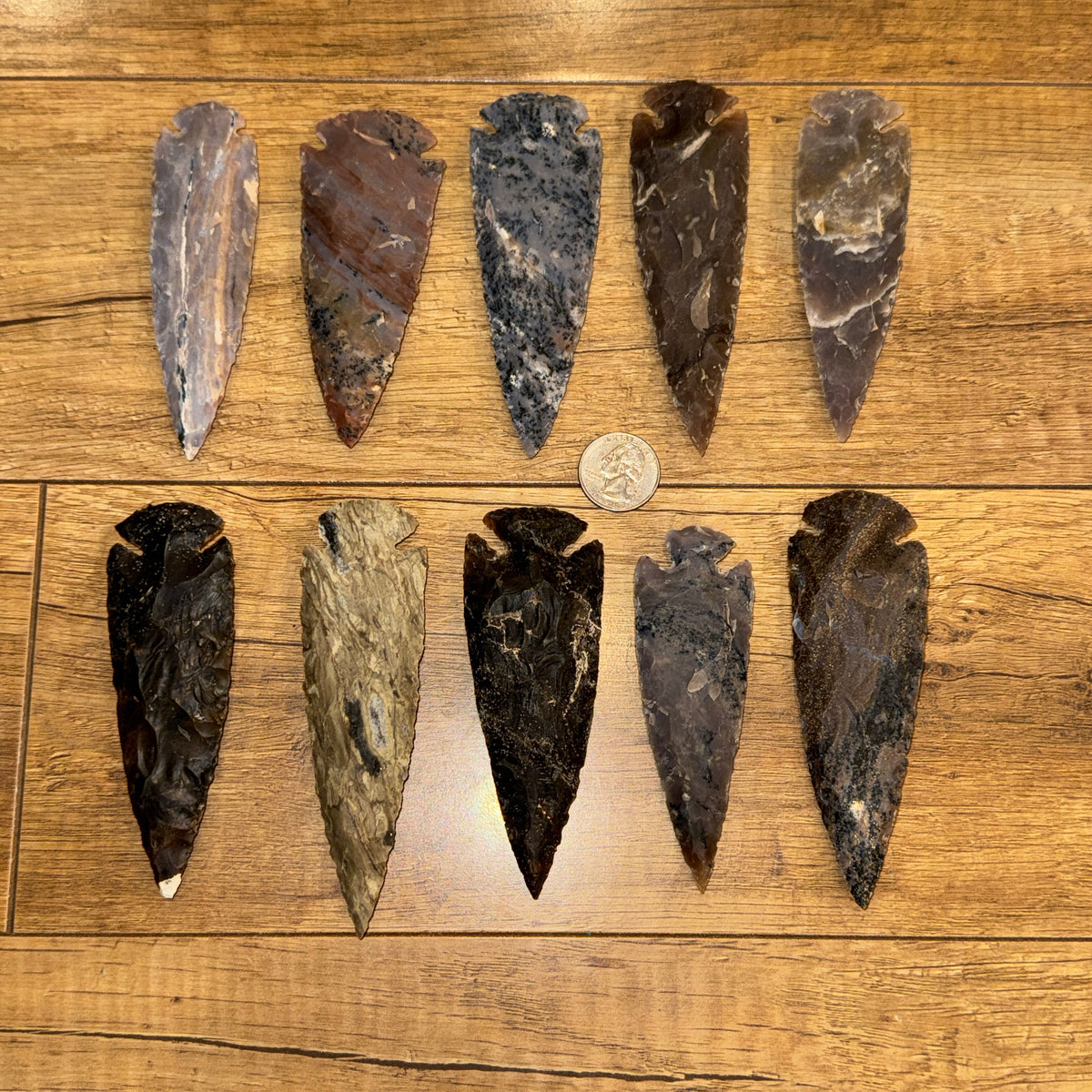 Jasper Arrowhead - 4 in | Twin Rocks and Crystals