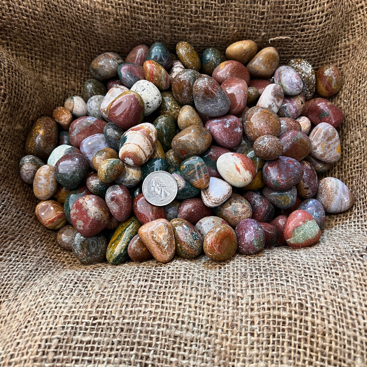 Polished Fancy Jasper - 1/2 LB – Twin Rocks and Crystals